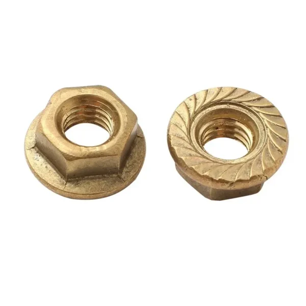 Copper Brass Hex Flange Nuts - Custom Fastener Manufacturer & Supplier ...