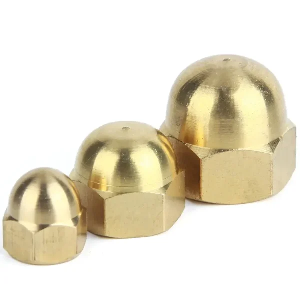 Copper Brass Hex Domed Cap Nuts - Custom Fastener Manufacturer ...