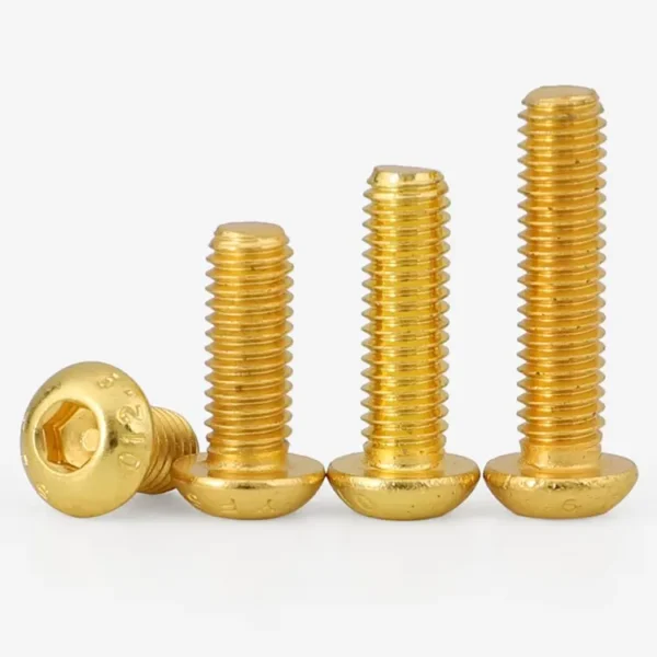 Copper Brass Button Head Hex Socket Bolts - Custom Fastener ...