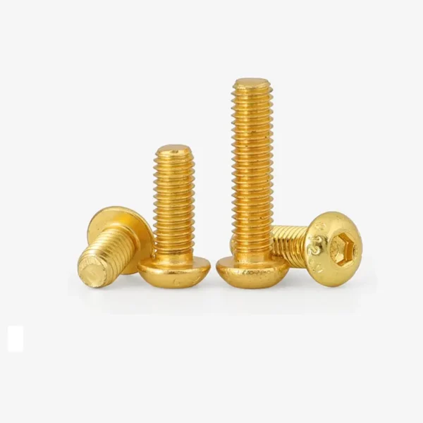 Copper Brass Button Head Hex Socket Bolts - Custom Fastener ...
